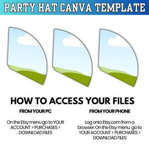 Editable DIY Party Hat Template: Custom Birthday Design, Paper Hat ...