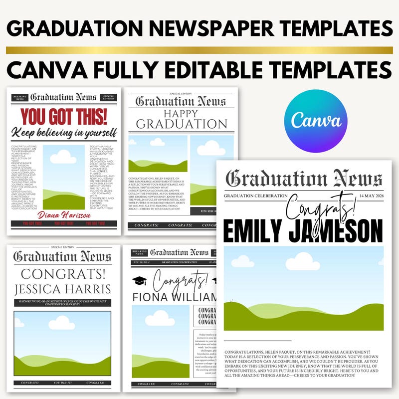 Newspaper Cover Invites - Etsy