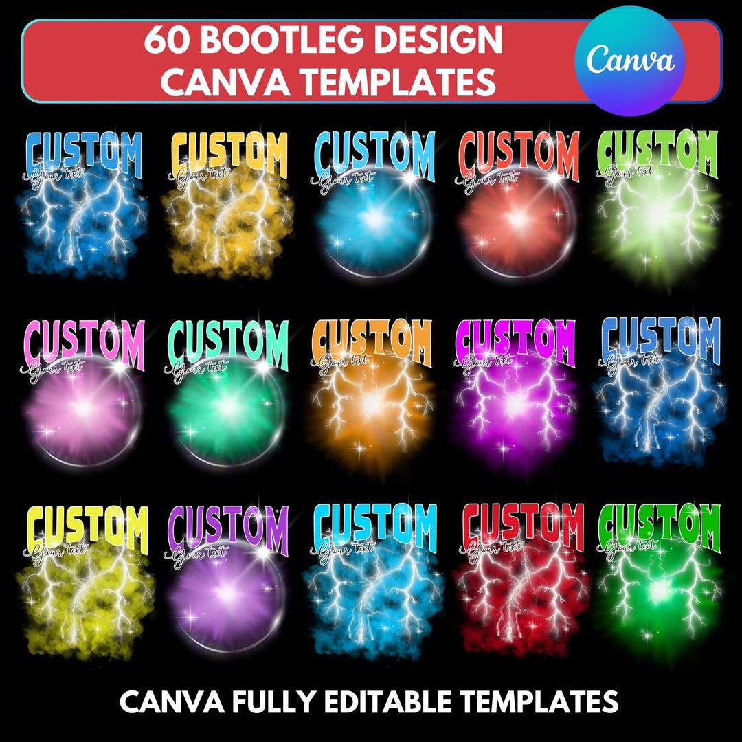 Editable Custom Bootleg Rap Tee Canva Template, Bootleg Canva Editable ...