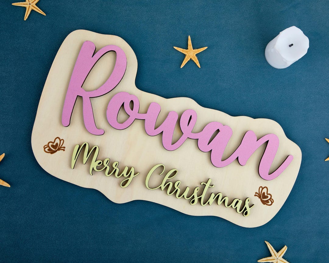 Custom Wood Name Sign,large Wood Name Sign, Nursery Name Sign,double ...