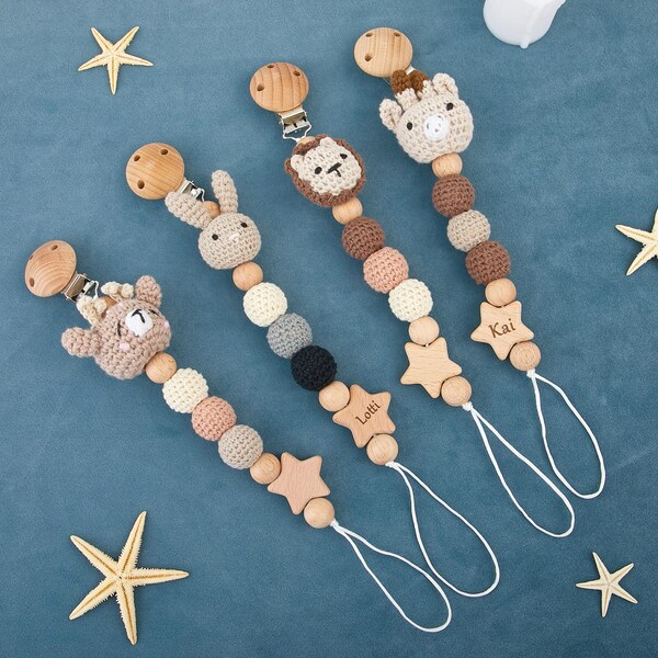 Wood Pacifier Clip - Etsy