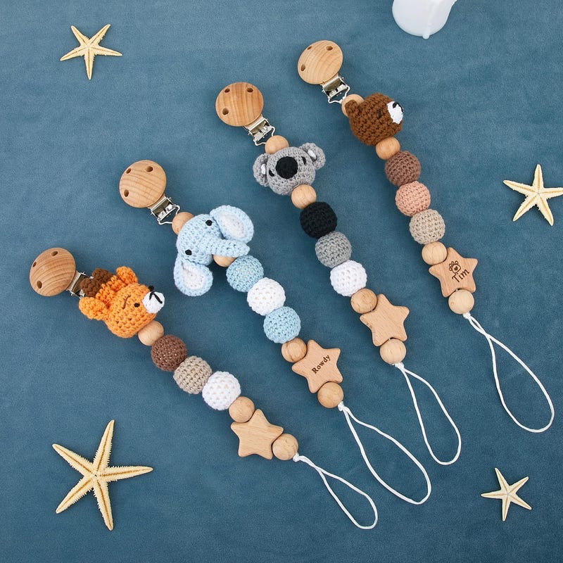 Wood Pacifier Clip - Etsy