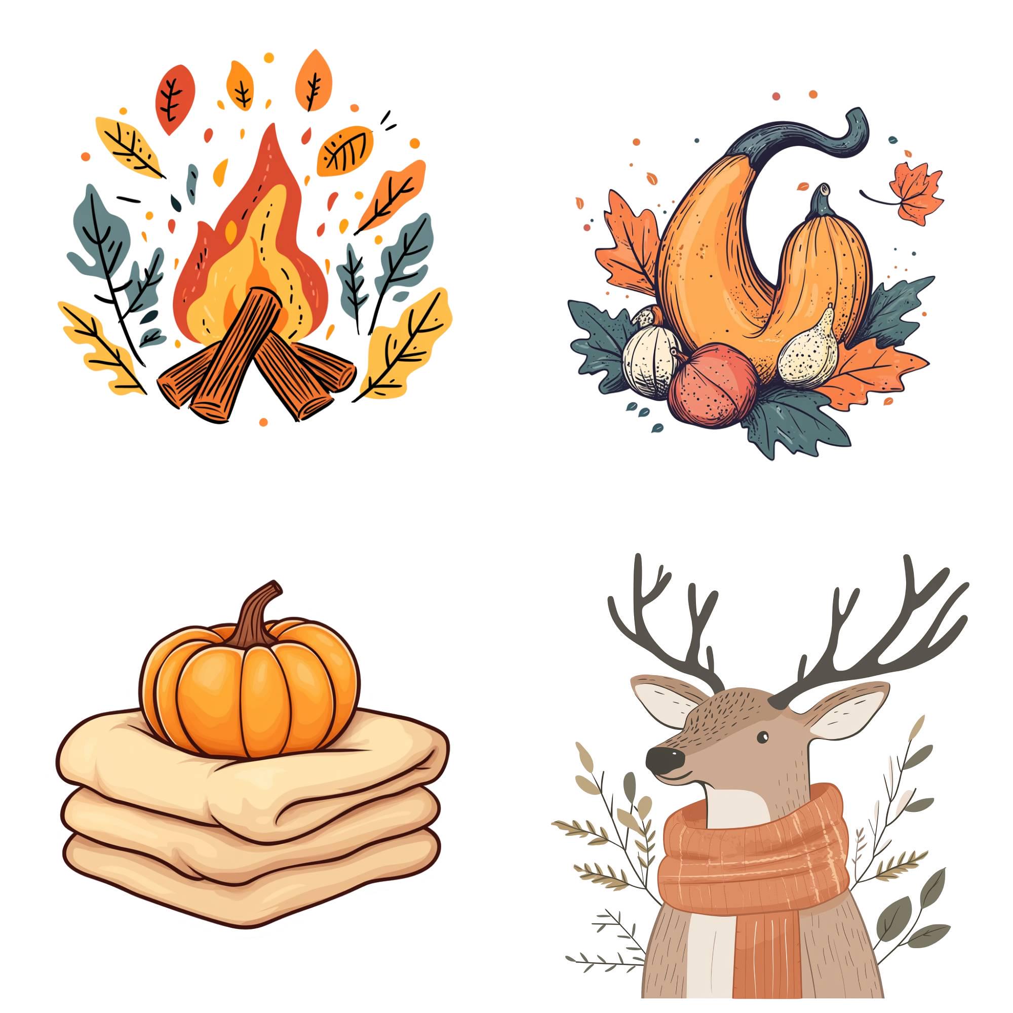 Charming Autumn Stickers Set of 20 Waterproof & Laminated - Etsy
