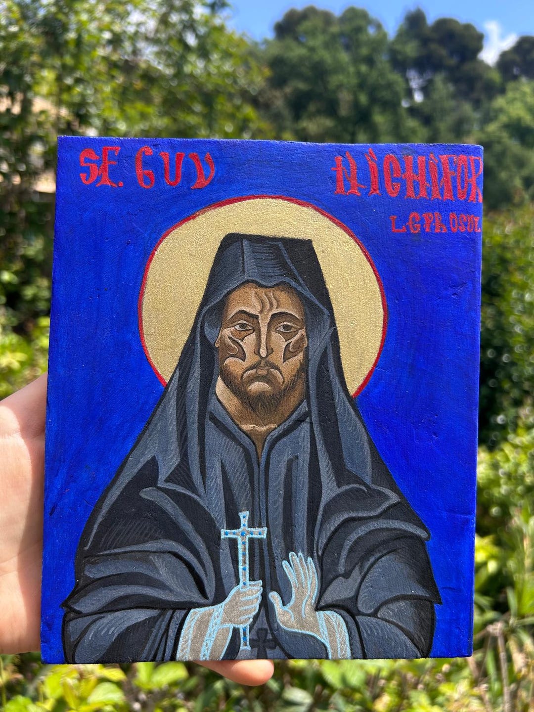 Icon of Saint Nikephoros the Leprous - Etsy