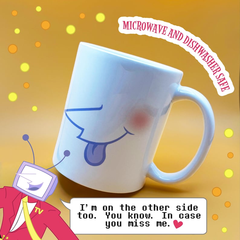 Tenna's Face Mug 2-sided | Deltarune | Microwave + Dishwasher Safe - Etsy