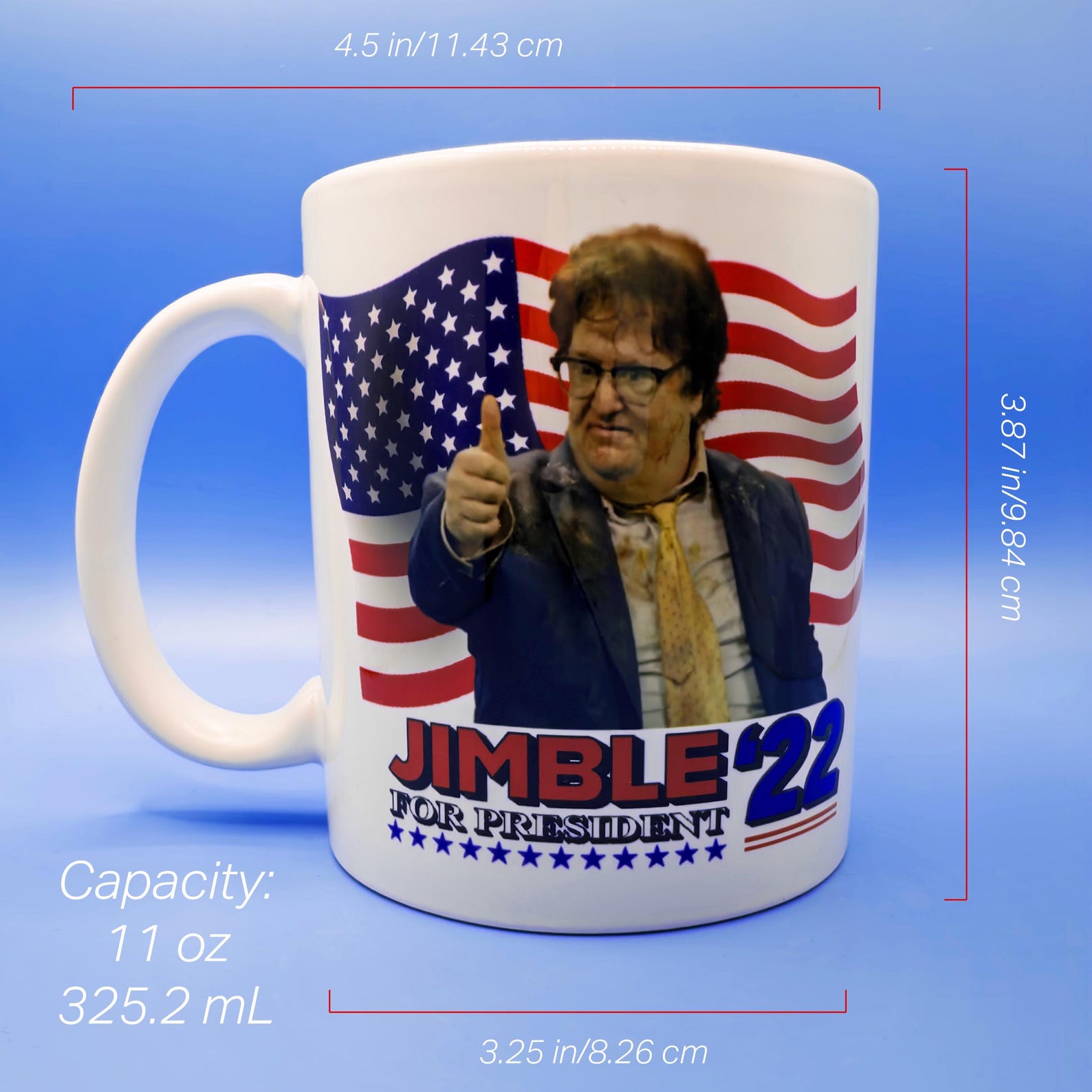JIMBLE FOR PRESIDENT '22 Mug | Smiling Friends | 11 Oz Ceramic Mug ...