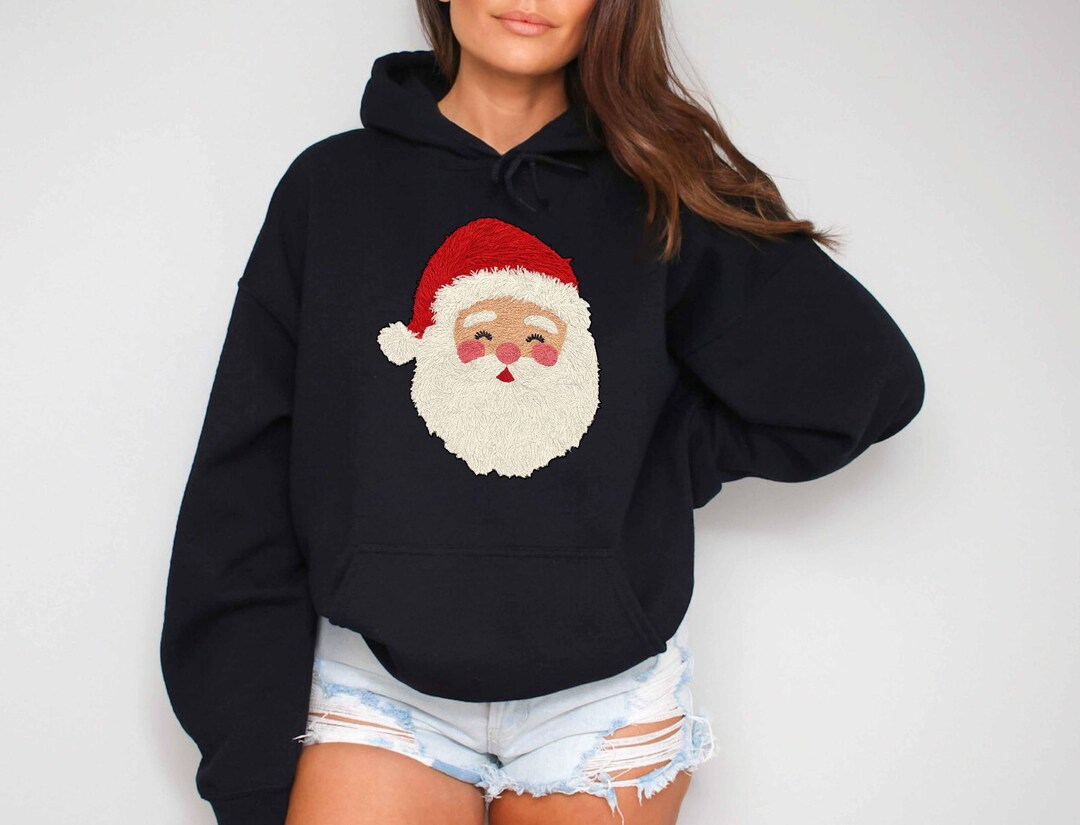 Santa Face Shirt, the Viral Santa Hoodie, Funny Santa Sweatshirt, Funny ...