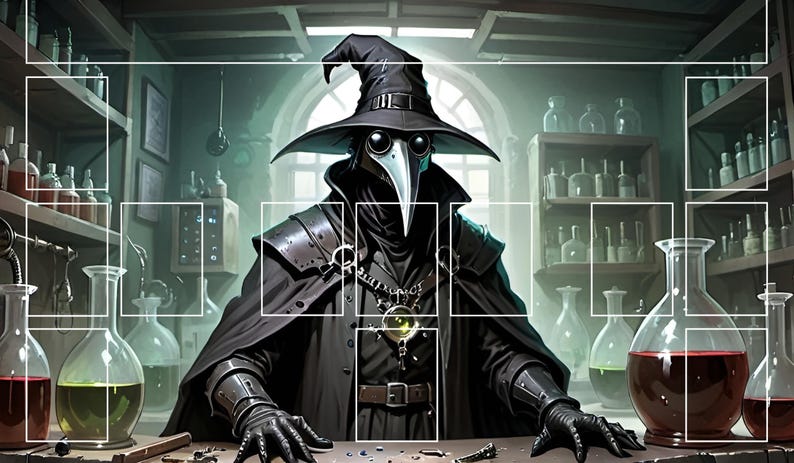 Plague Doctor Playmat for Flesh and Blood Fab Mtg Magic Tcg Digital ...