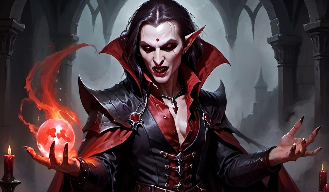Vampire Playmat for Flesh and Blood Fab Mtg Magic Tcg Digital Download ...