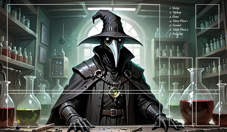 Plague Doctor Playmat for Flesh and Blood Fab Mtg Magic Tcg Digital ...