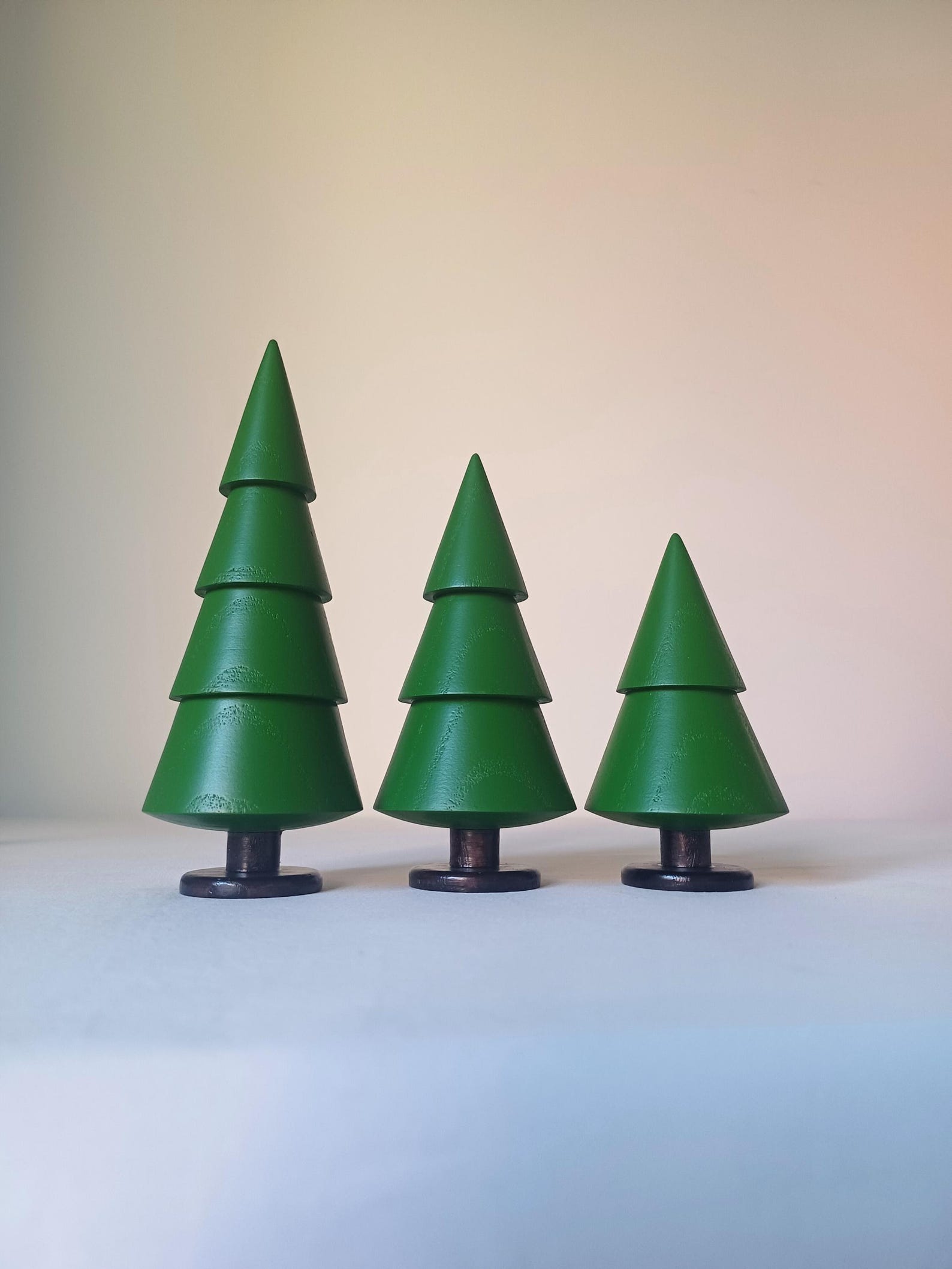 Wooden Christmas Trees Table Holiday Decor for Home Handmade Wooden ...