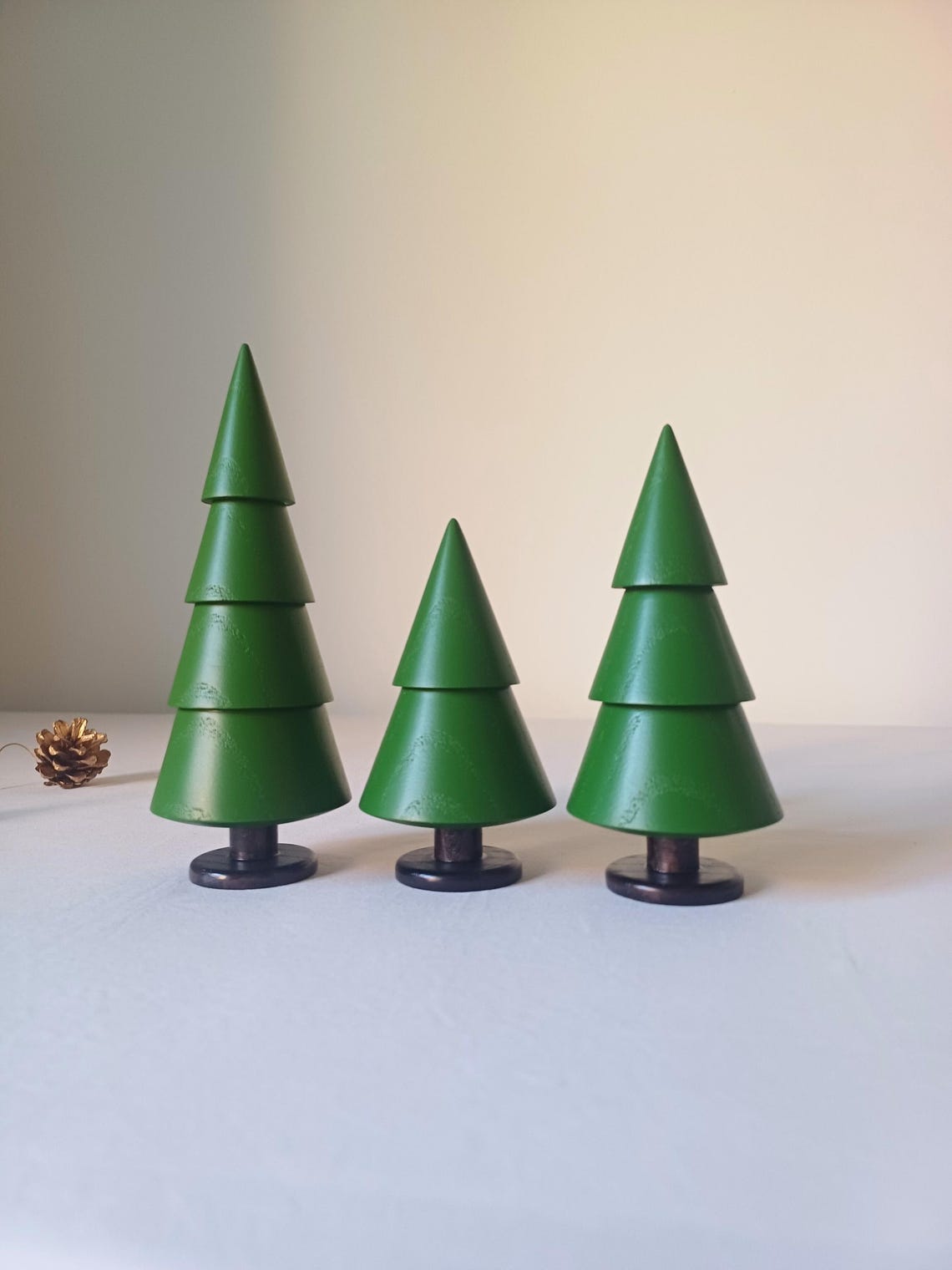 Wooden Christmas Trees Table Holiday Decor for Home Handmade Wooden ...