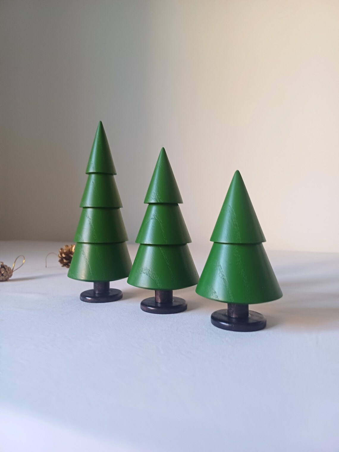 Wooden Christmas Trees Table Holiday Decor for Home Handmade Wooden ...