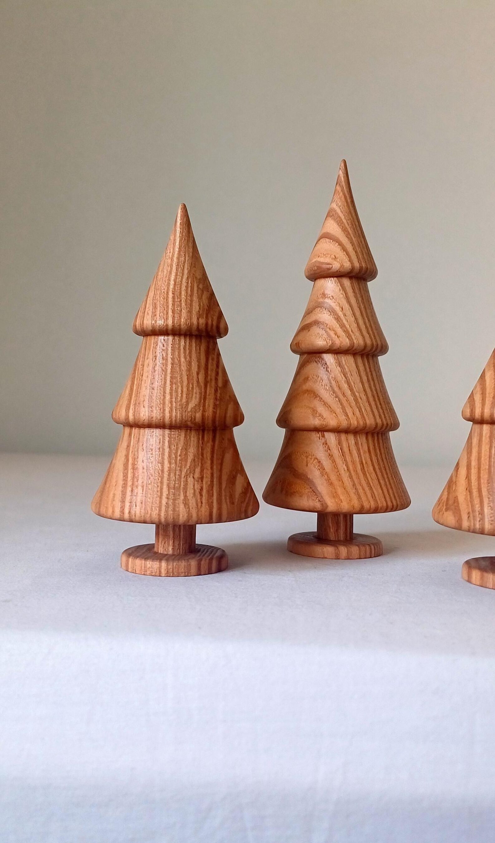 Wooden Christmas Trees Table Holiday Decor for Home Handmade Wooden ...