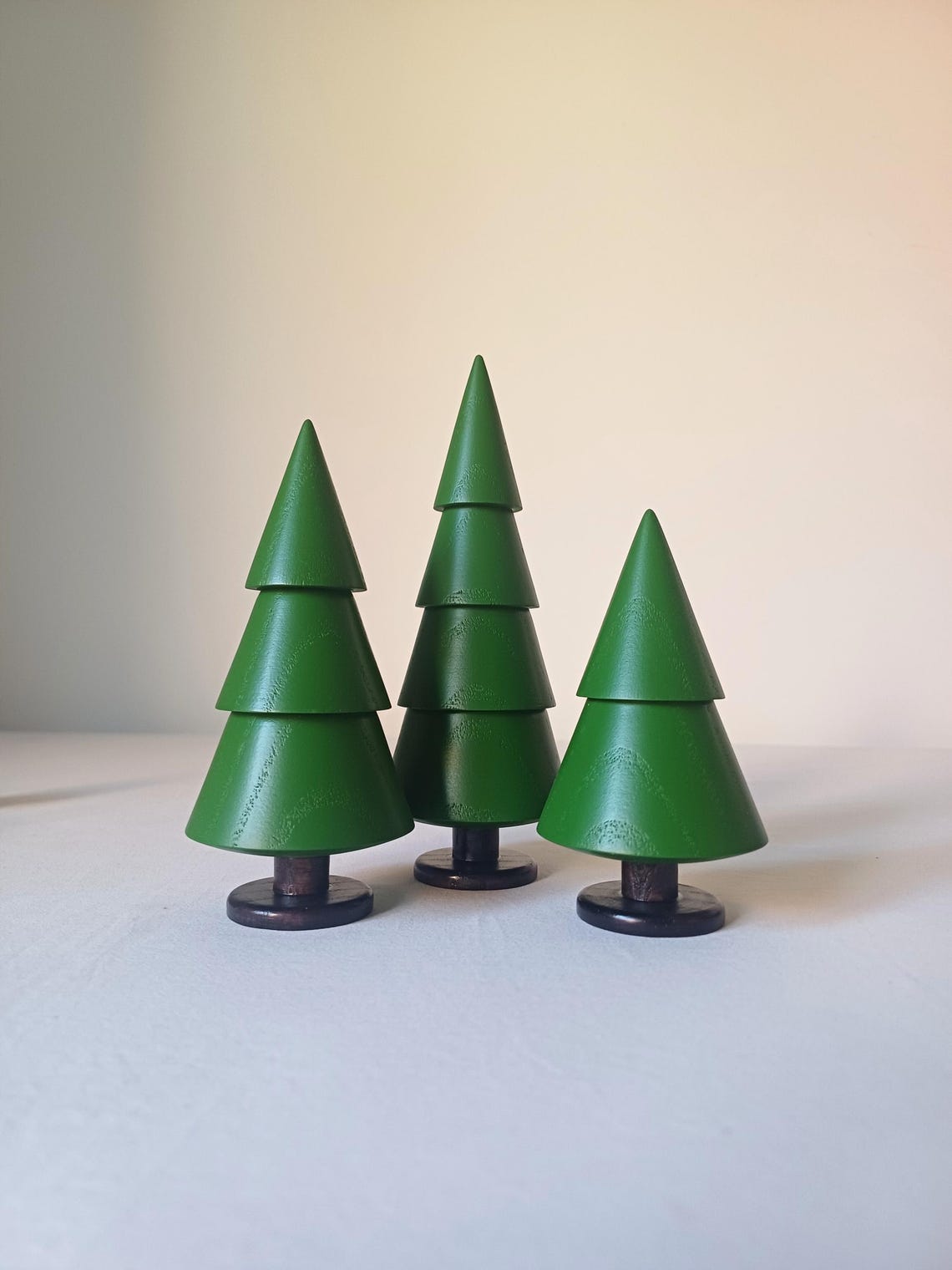 Wooden Christmas Trees Table Holiday Decor for Home Handmade Wooden ...