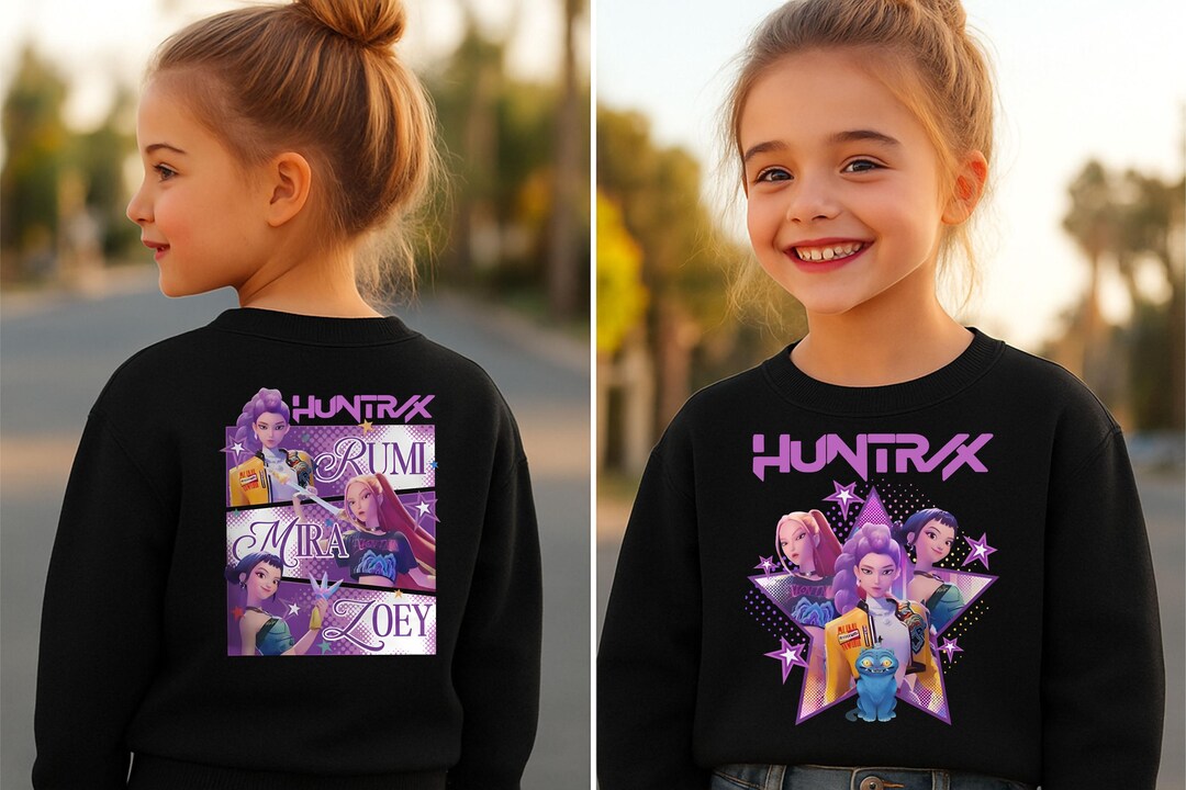 Demon Hunters Kpop Jumper Huntrix Idol Merch Korean Super Hero Sweater ...