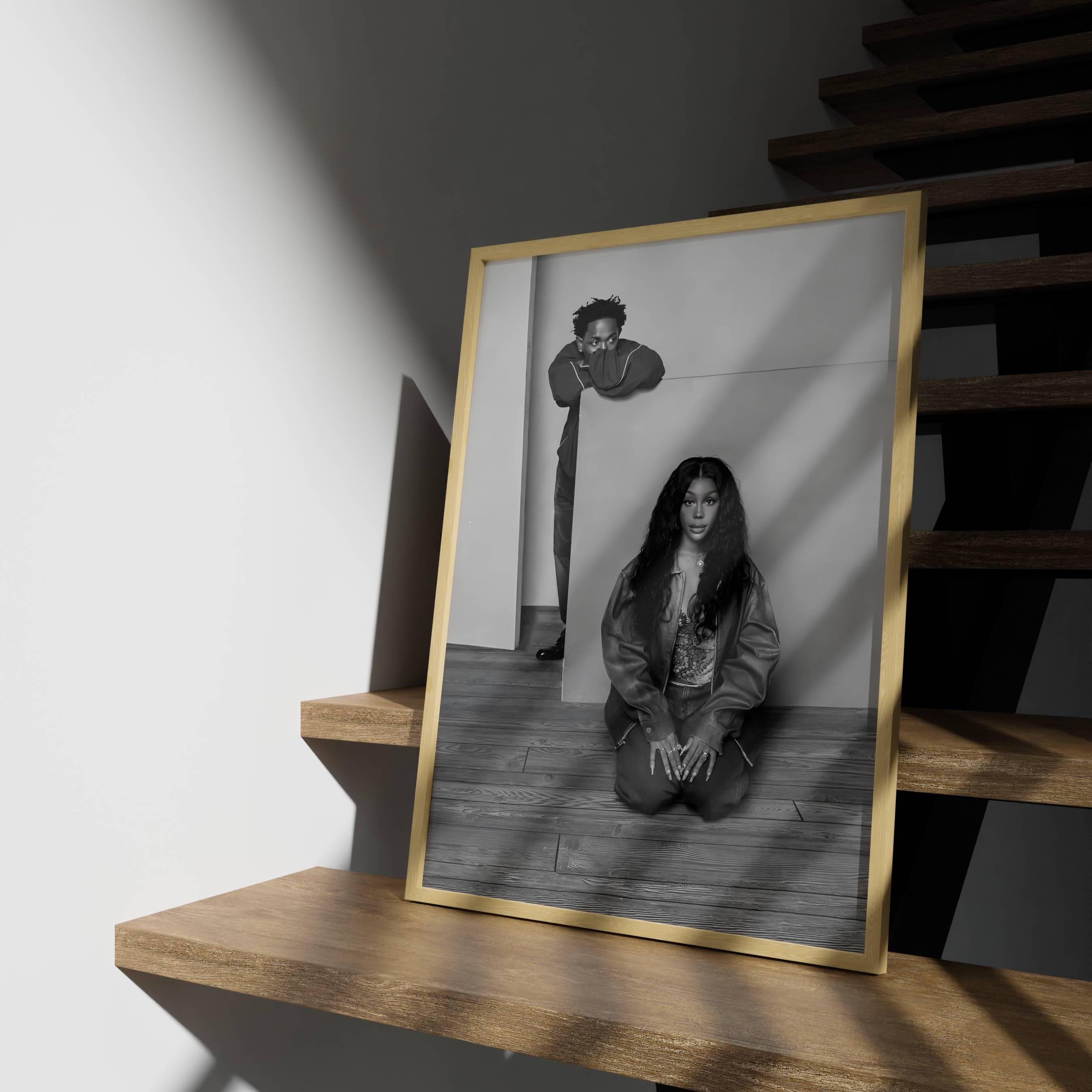 Sza X Kendrick Poster, Digital Download, Sza Artist Album Cover ...