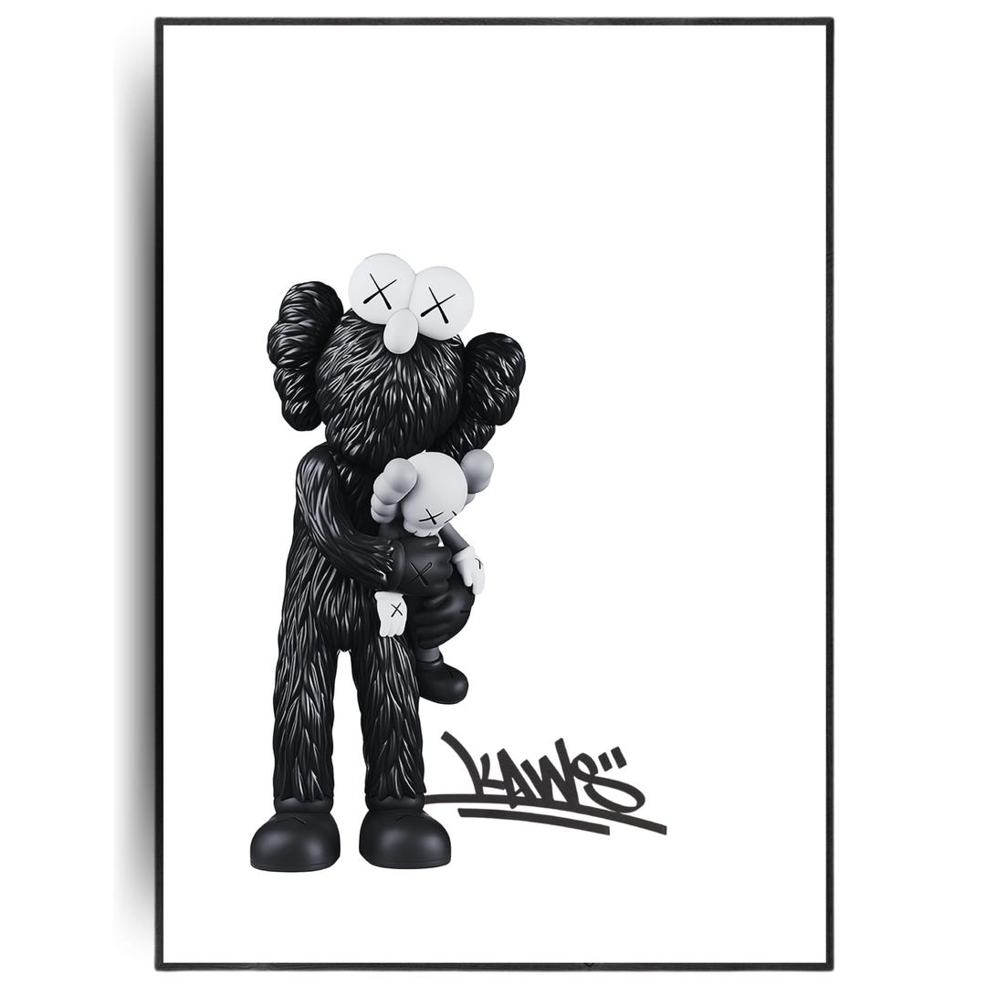Kaws Elmo Poster, Hypebeast Toys Poster, Figure Printable Wall Art ...