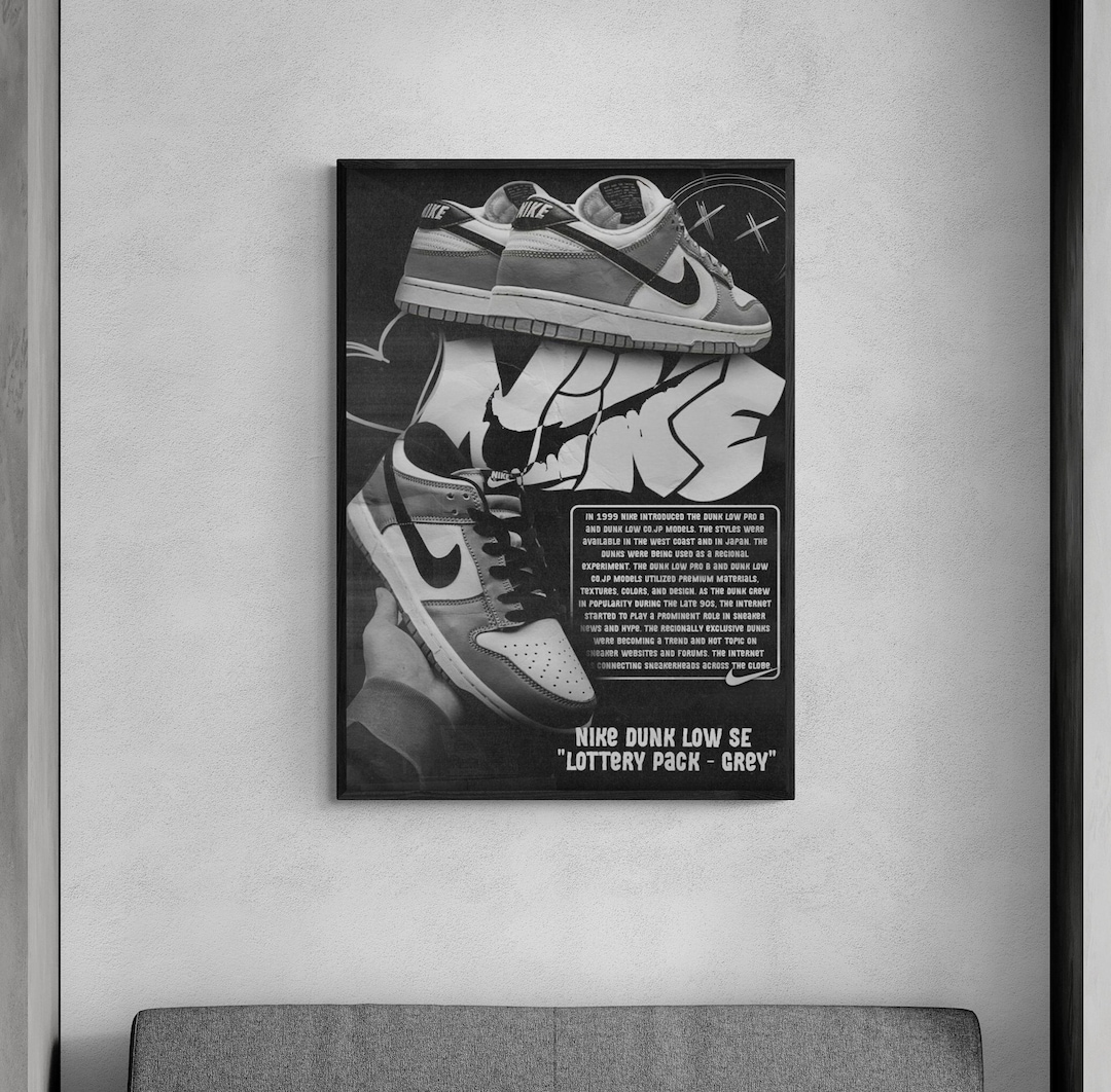 Nike Dunk Poster, Hypebeast Toys Poster, Figure Printable Wall Art ...