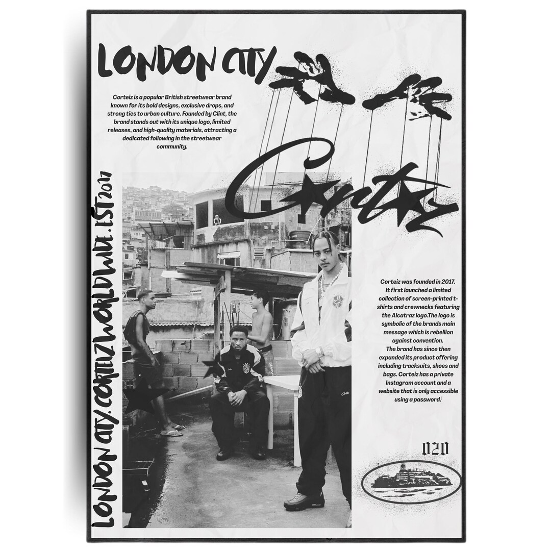 Corteiz Streetwear Poster, Digital Download, Movie Film Wall Art ...