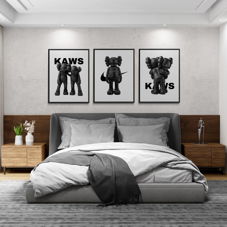 Kaws Poster Nik3, Hypebeast Toys Poster, Figure Printable Wall Art ...
