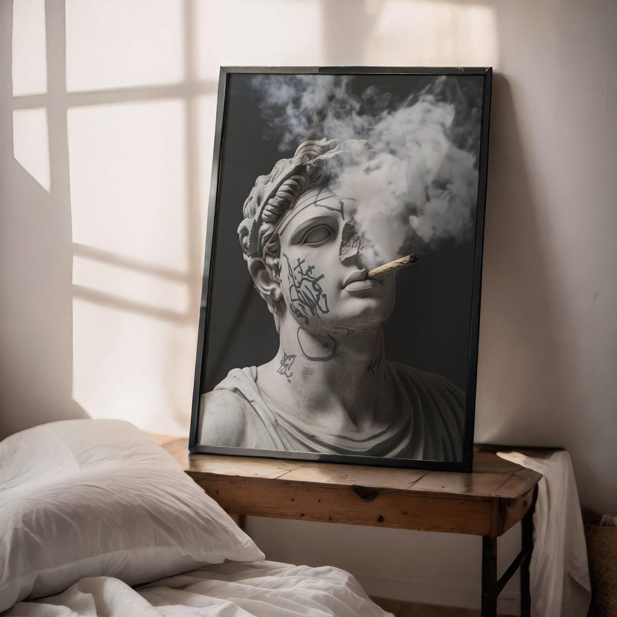Ancient Greek Smoke Poster, Greek Mythology,roman Empire, Printable ...