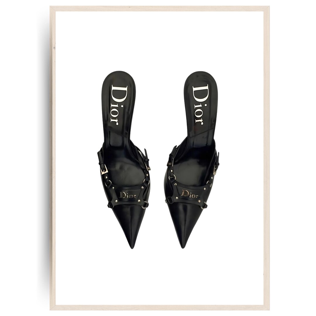Designer Heel Shoe Poster, Luxury Fashion, Gift for Girlfriend ...