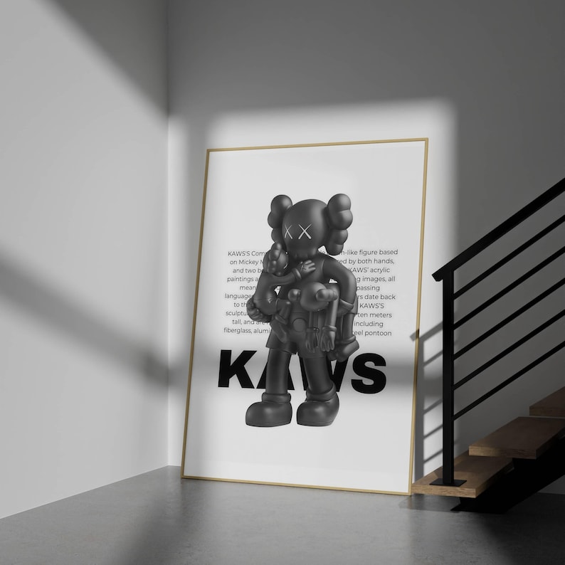 Kaws Triple Poster, Hypebeast Toys Poster, Figure Printable Wall Art ...