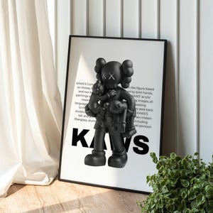 Kaws Triple Poster, Hypebeast Toys Poster, Figure Printable Wall Art ...
