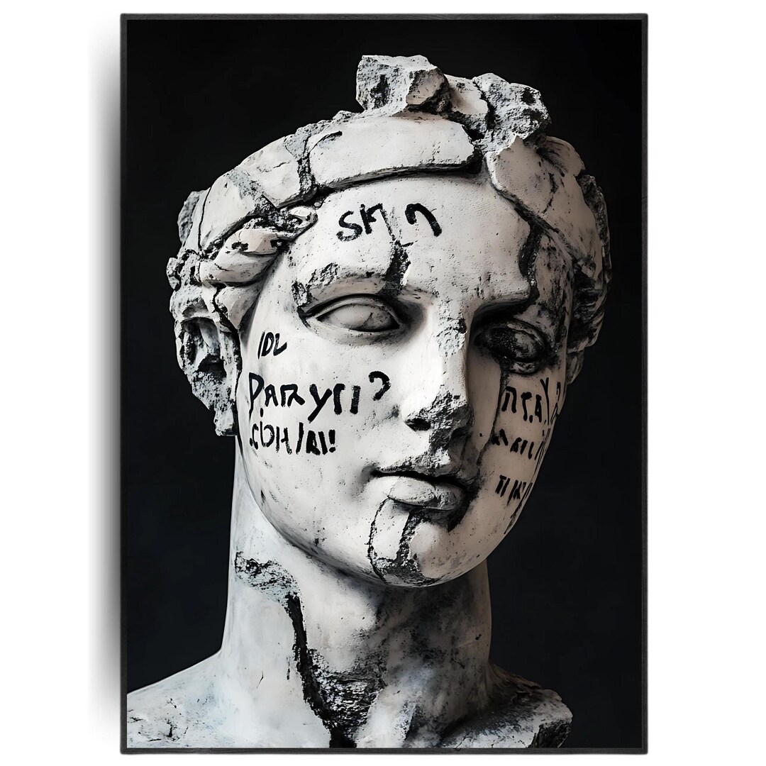 Ancient Greek Graffiti Poster, Greek Mythology,roman Empire, Printable ...