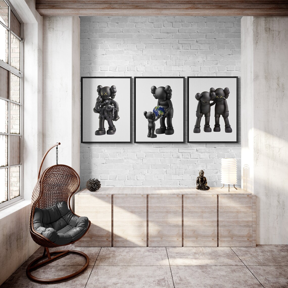 Kaws World Solo Poster, Hypebeast Toys, Figure Printable Wall Art ...