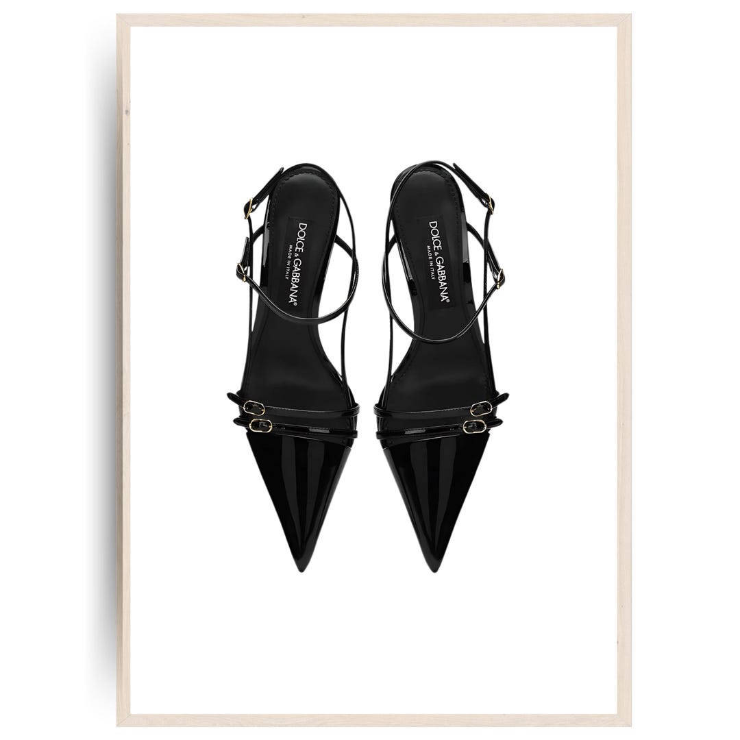 Designer Heel Shoe Poster, Luxury Fashion, Gift for Girlfriend ...
