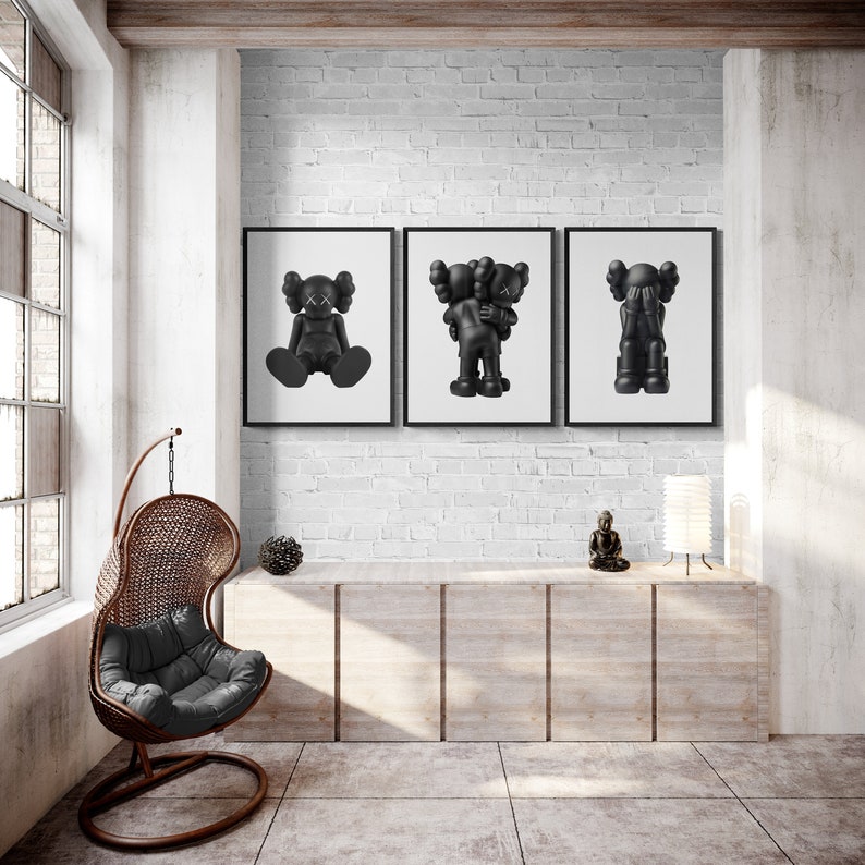 Kaws Hug Solo Poster, Hypebeast Toys Poster, Figure Printable Wall Art ...