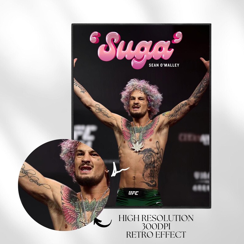 Sean Suga O'malley Fighter Poster, Ufc Wall Art, Decor, Instant ...