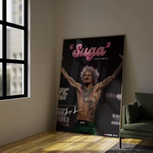 Sean Suga O'malley Fighter Poster, Ufc Wall Art, Decor, Instant ...