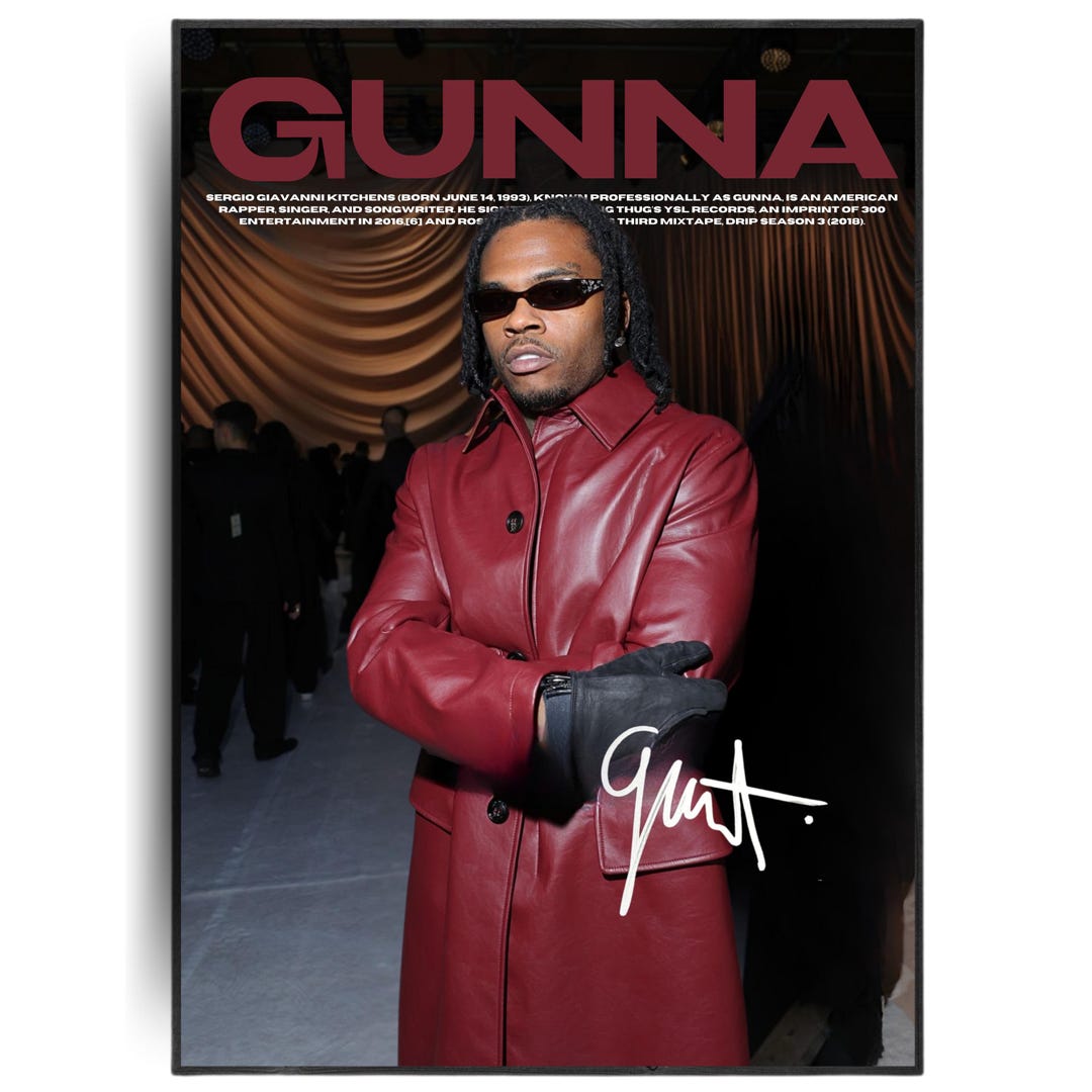 Gunna Poster, Digital Download, Album Cover Wall Art, Printable Wall ...