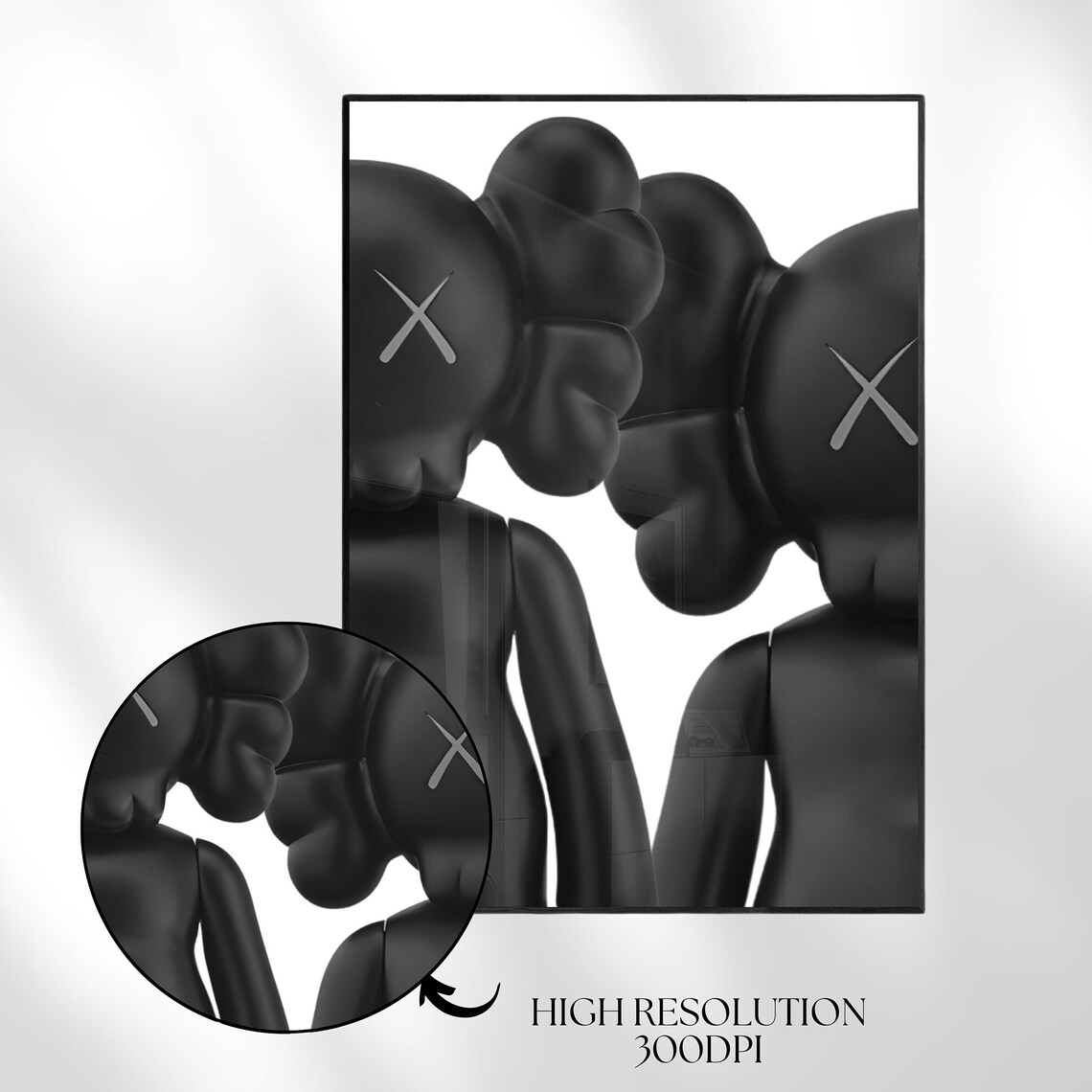 Kaws Head Duo Poster, Hypebeast Toys Poster, Figure Printable Wall Art ...
