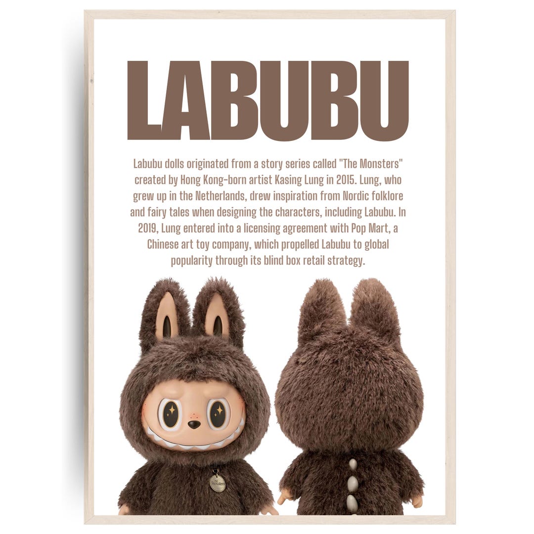 Labubu Poster, the Monsters, Feminine Digital Print, Modern ...