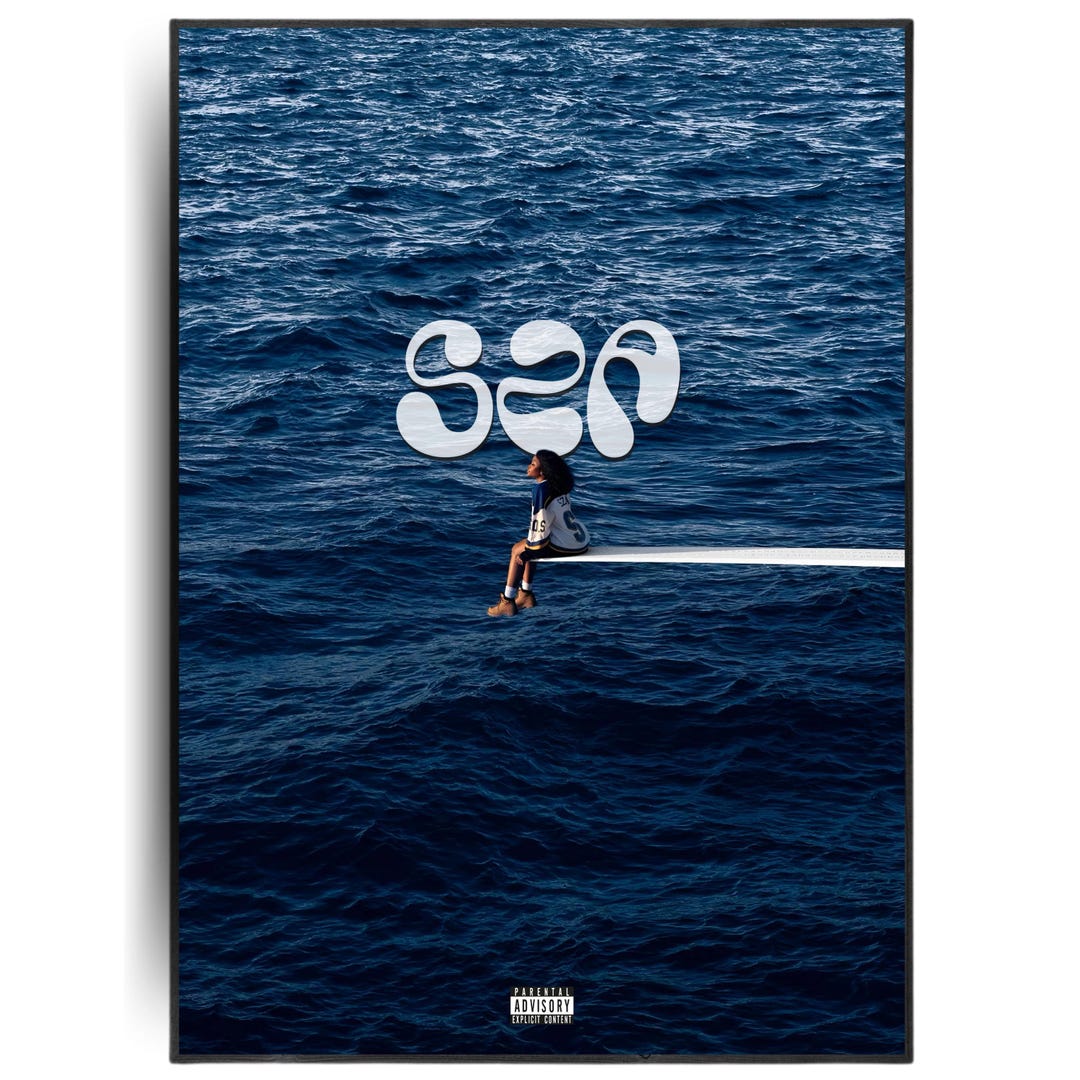 Sza Ocean Poster, Digital Download, Artist Album Cover, Printable Wall ...