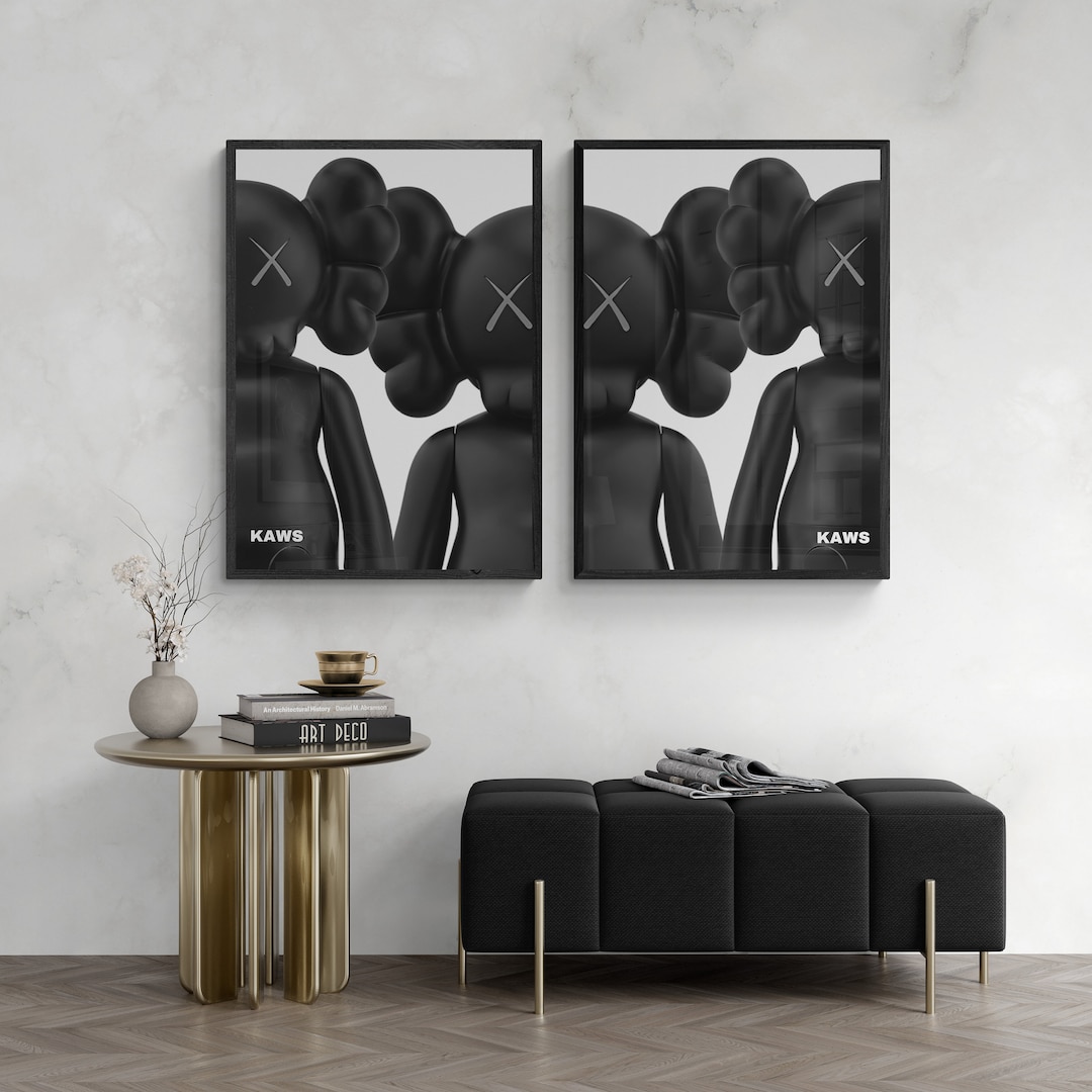 Kaws Head Duo Poster, Hypebeast Toys Poster, Figure Printable Wall Art ...