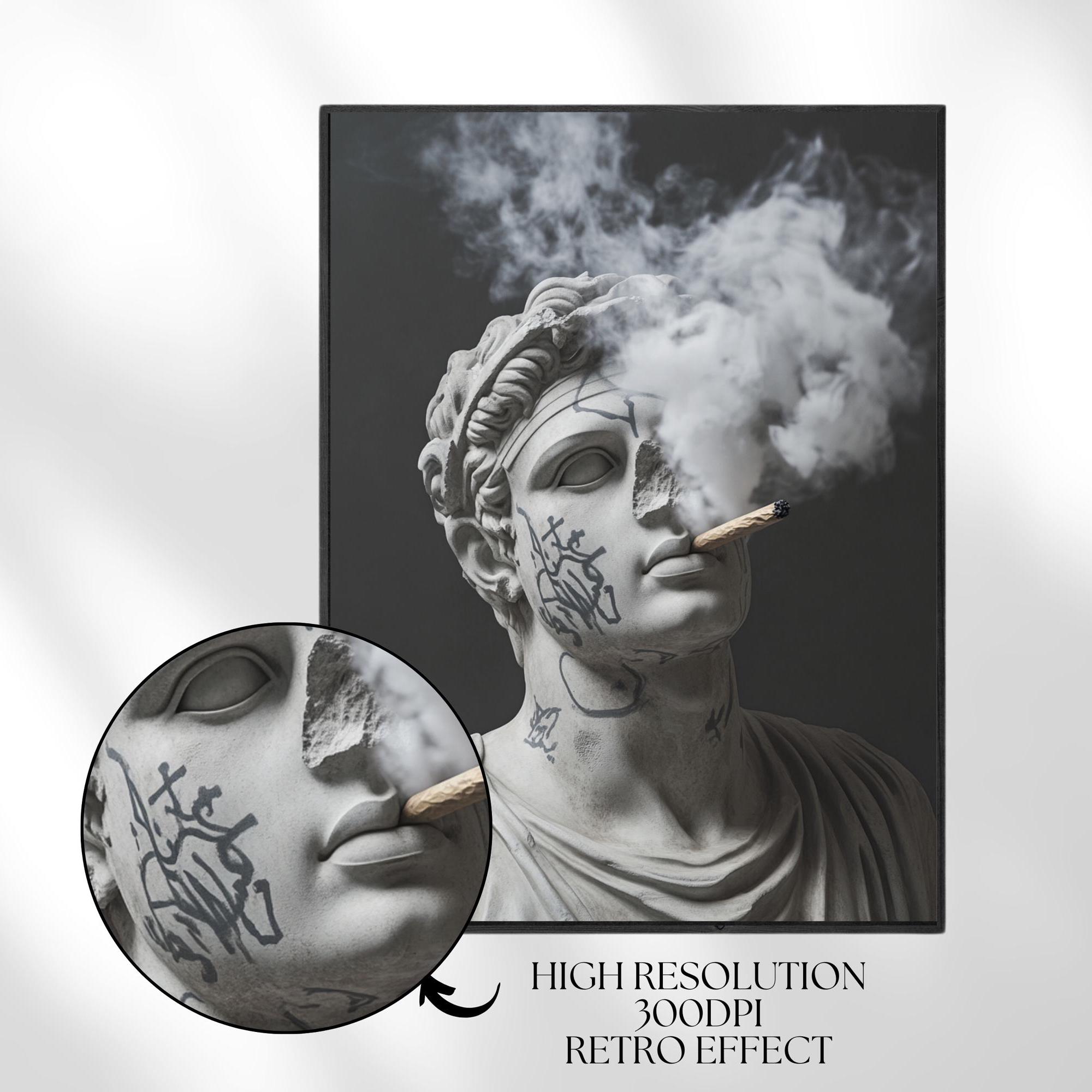 Ancient Greek Smoke Poster, Greek Mythology,roman Empire, Printable ...
