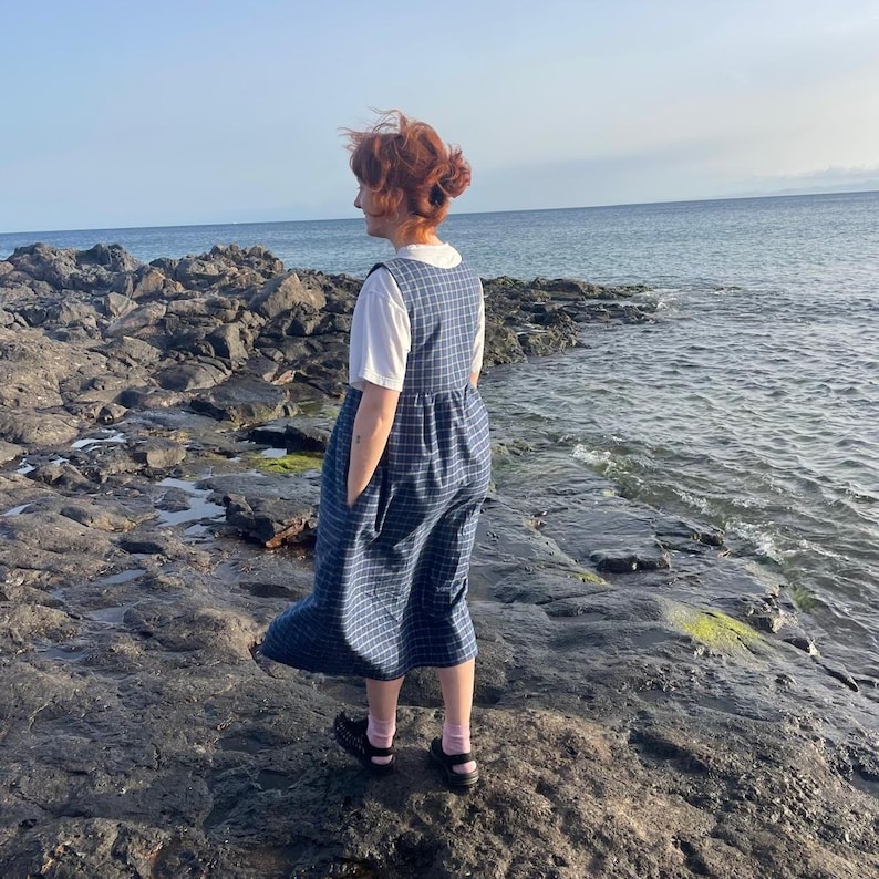 Easy Smock Dress Sewing Pattern - Beginners Easy Gathered Tiered Ruffle ...