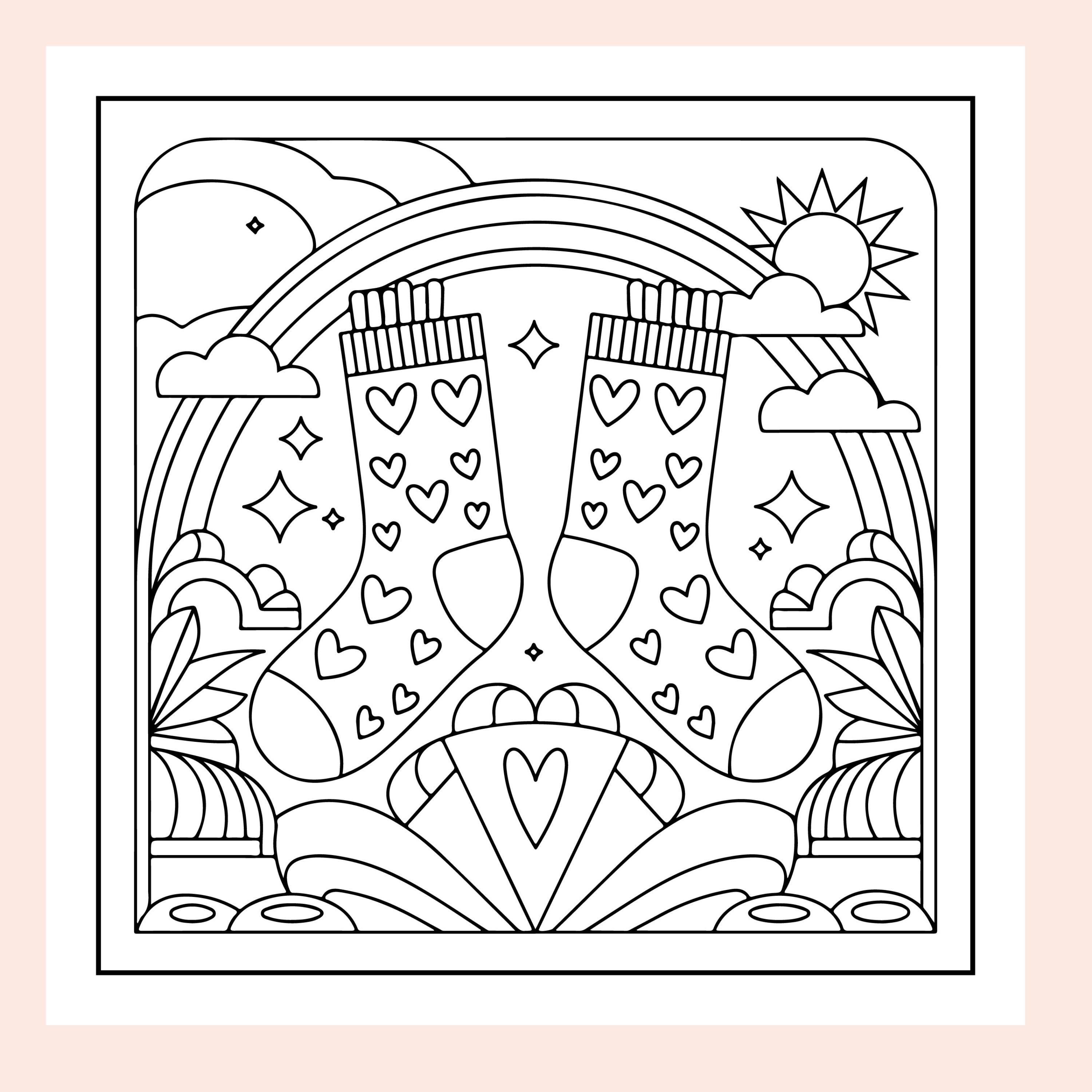 Cozy Girl Coloring Book Svg, Png, Jpeg, Digital Download, Printable ...