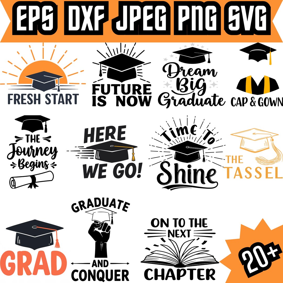 Personalized Graduation SVG Bundle | Class of 2025 Cut Files | Senior ...