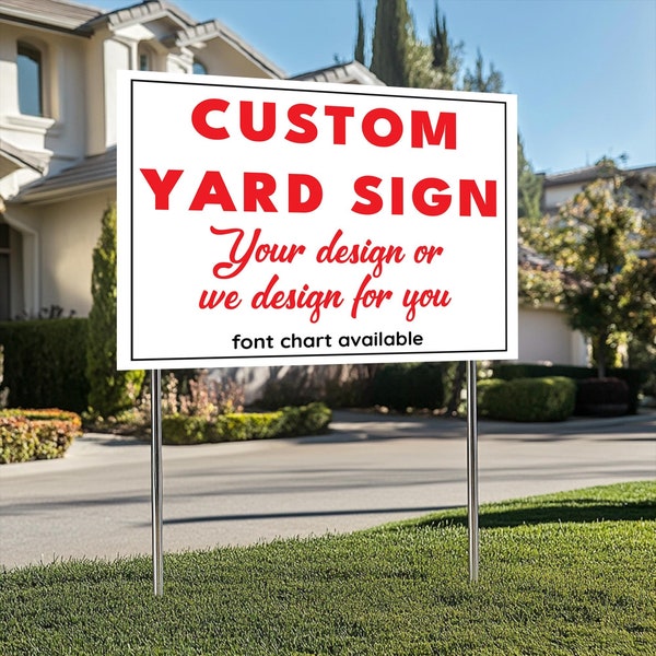 Yard Sign - Etsy