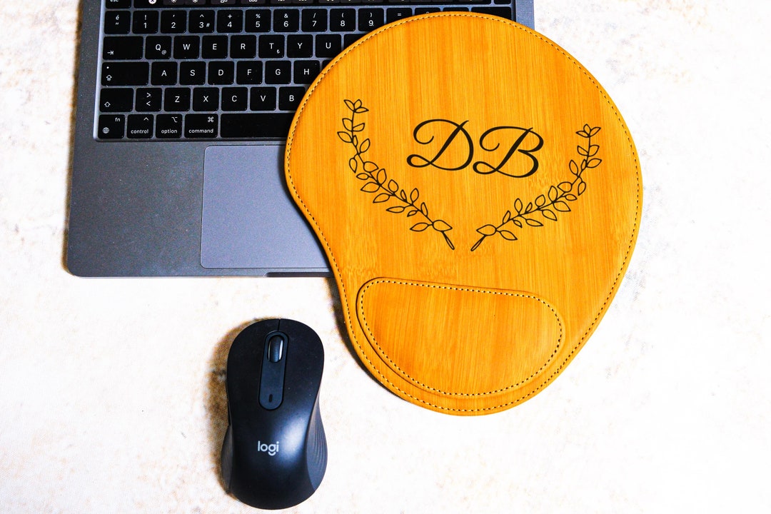 Personalized Leather Mouse Pad, Leather Mouse Pad, Custom Mouse Pad ...