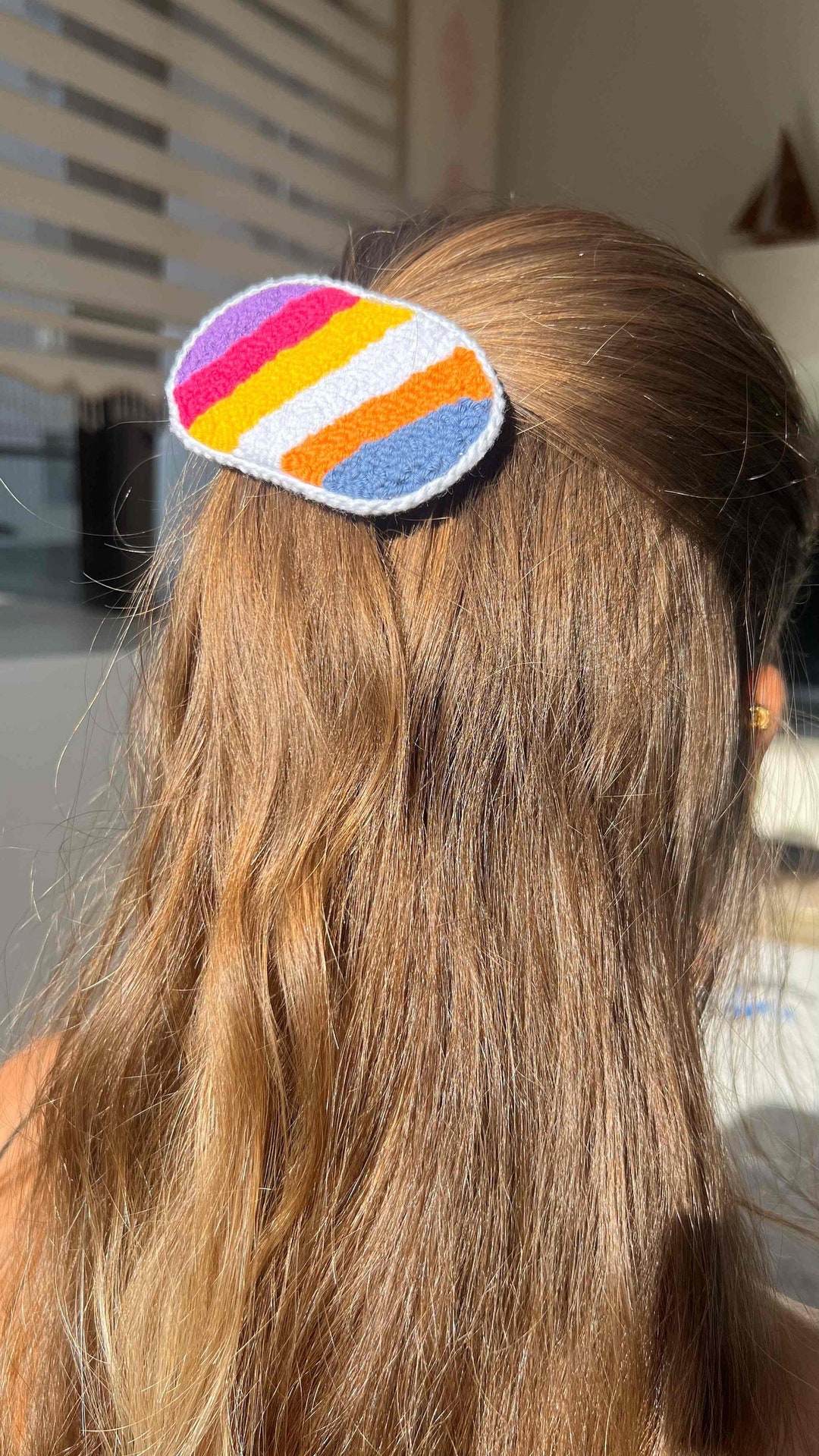 Punch Needle Embroidery Hair Clips and Brooshes | Punch Needle ...