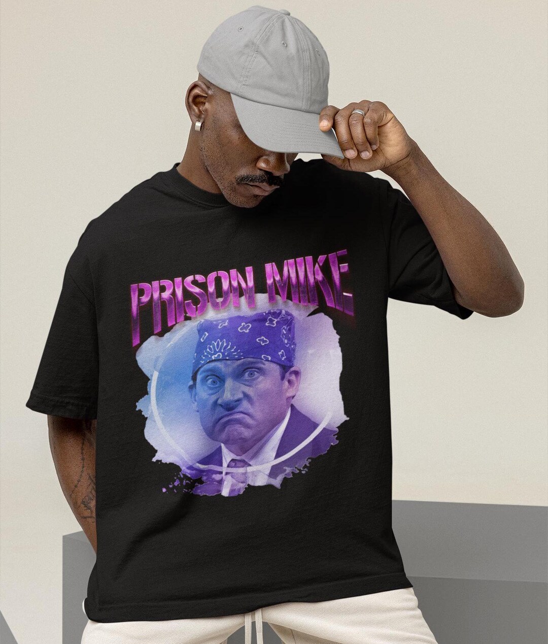 The Office Prison Mike Shirt - Michael Scott Retro T-shirt, Office ...