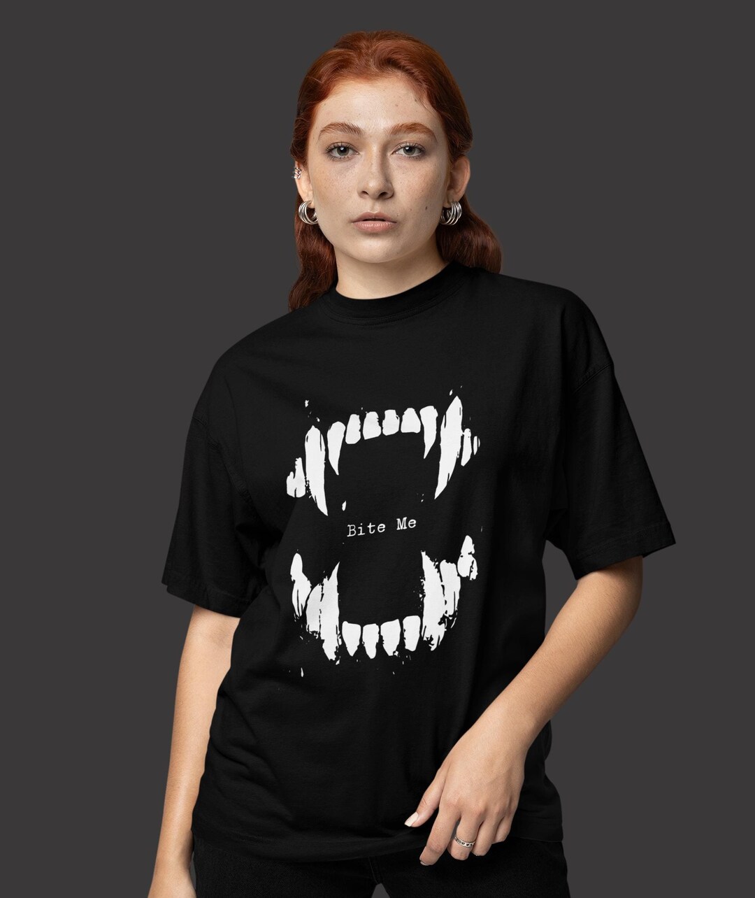 Unisex, Bite Me Tshirt - Gothic Shirt, Horror Shirt, Halloween Shirt ...