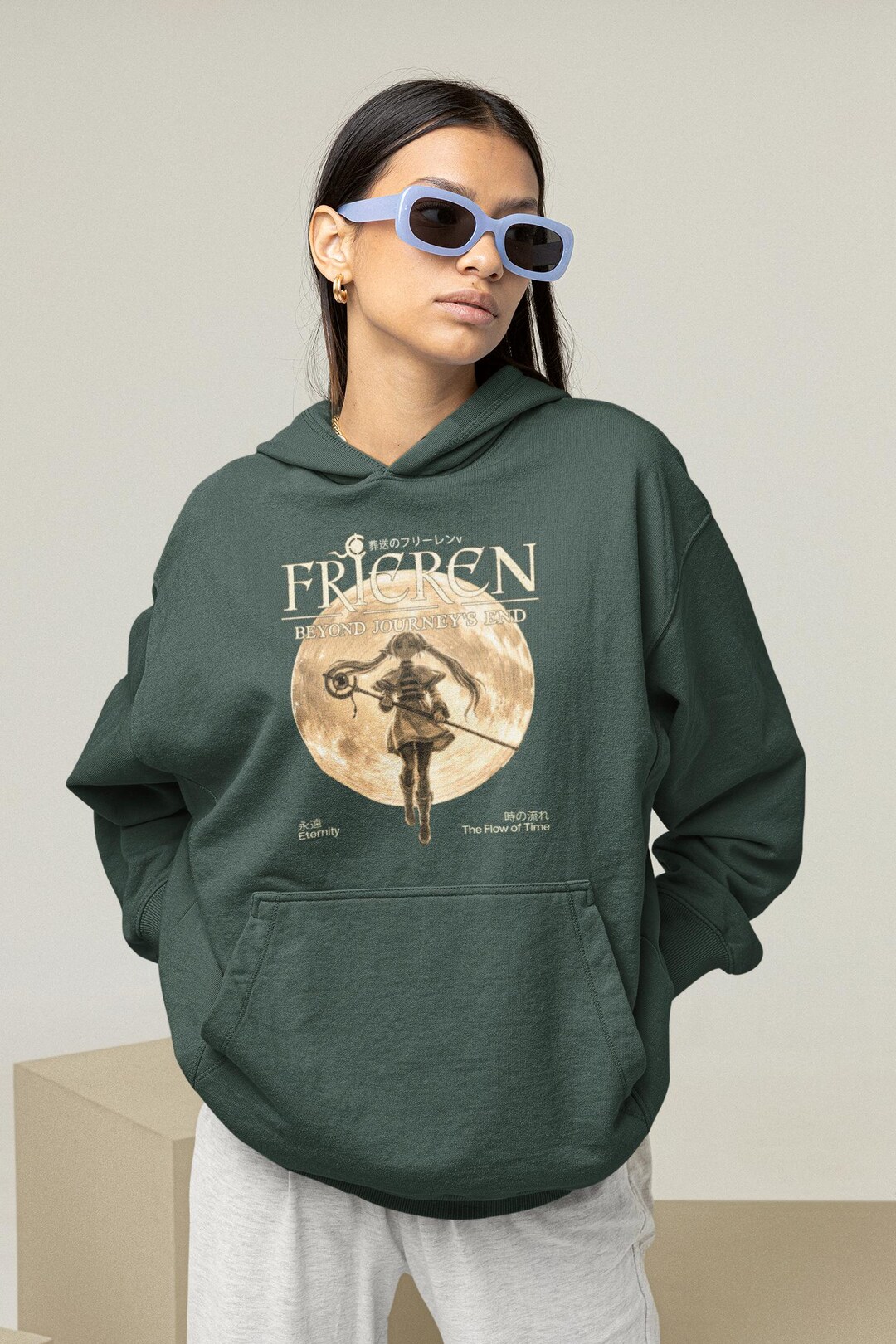 Vintage Frieren Anime Hoodie, Aesthetic Manga Sweatshirt, Retro 90s ...